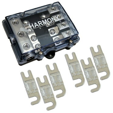 Harmony HA-MIDIFD3 Mini ANL MIDI 3-Way Fused Distribution Block & 125 ...