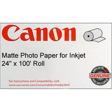 Canon Satin Photographic Paper, 3" Core, 24" x 100 feet, Roll - Walmart.com
