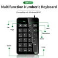 23-Key Numeric Keypad USB Wired Numpad Number Keyboard for Laptop ...