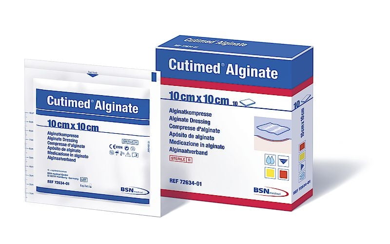 BSN Medical Cutimed Alginate - Calcium Alginate Dressing, 4Inch x 4Inch ...