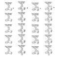 12pack Heavy Type 90 Degrees Elbows Fittings Right Angles Tees Corner ...
