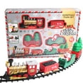 Mini Christmas Electric Train Set with Sound & Light, Train Toys w ...