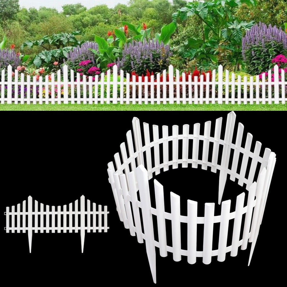 12Pack Garden Plastic Fencing Fence Pannels Border Outdoor Landscape ...