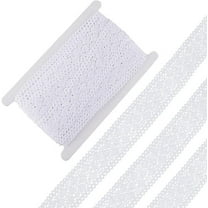 AUQ 2026 New 10 Yards White Lace Ribbon 1.34 Inch Wide Eyelet Lace Trim ...