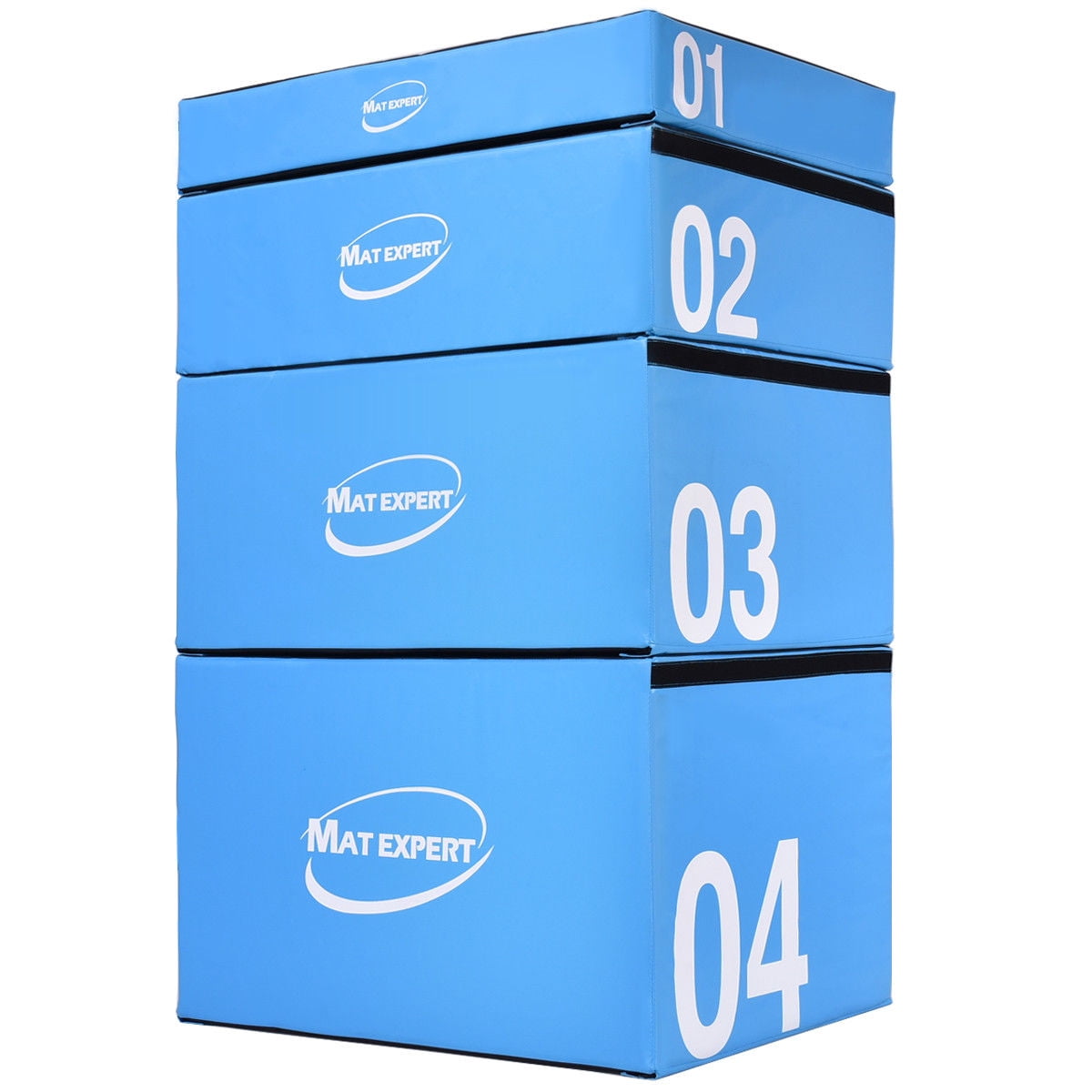 Goplus PVC Soft Foam Plyometric Box Jumping Exercise Safe 6'' 12'' 18 ...