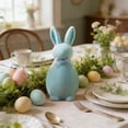 Blue Blue Easter Bunny Foam Figurine For Desktop Home Decoration 4X2X2 ...