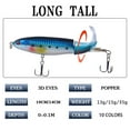 5.5In Large Lure Artificial Sea Lure 3D Eyes Hard Popper Hard Fishing ...