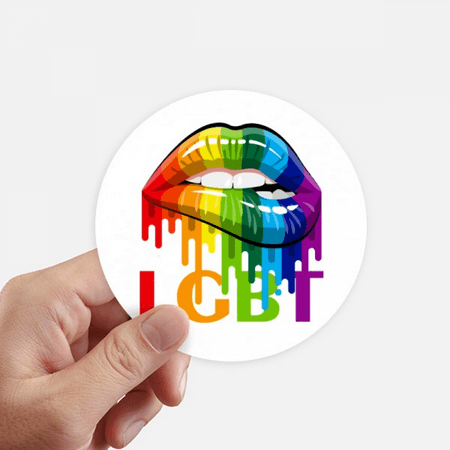 Gender Differentiation Identity Rainbow Equality Sticker Round Wall ...