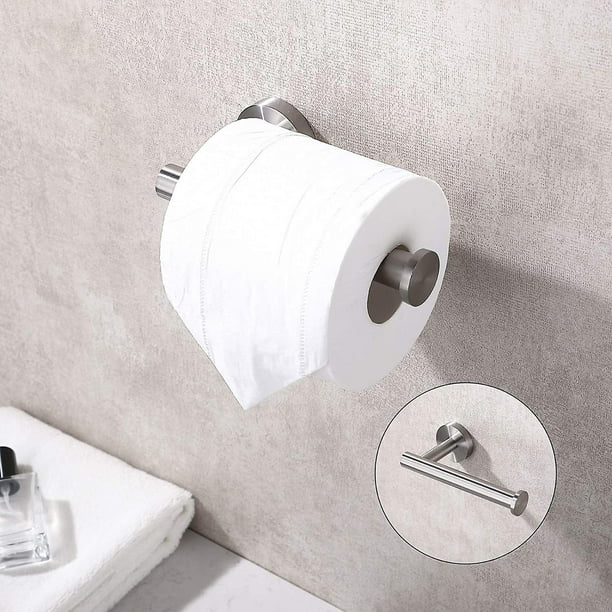 Brushed Nickel Toilet Paper Holder Sus304 Stainless Steel, Modern Round ...