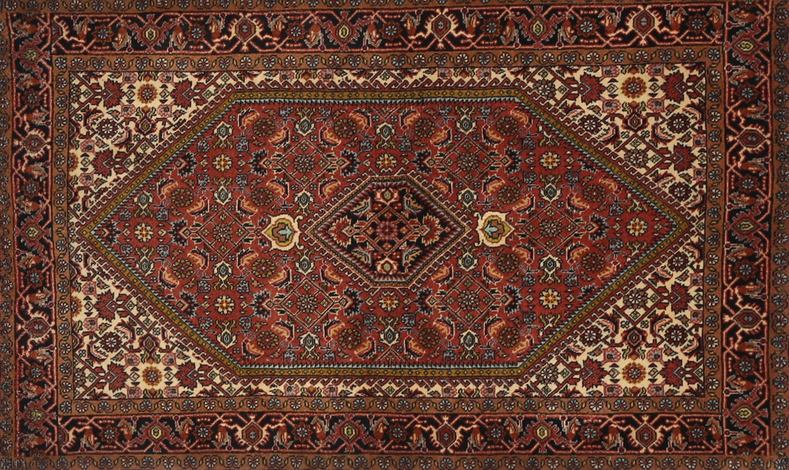 Ahgly Company Indoor Rectangle Traditional Sienna Brown Persian Area ...