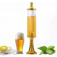 3L/100oz Mimosa Tower, Beverage Dispenser with Spigot & Ice Tube ...