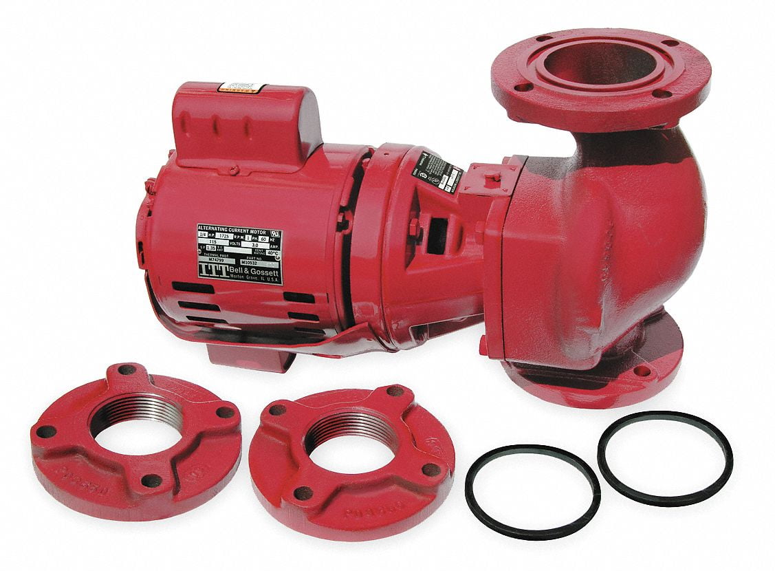 Bell & Gossett Hydronic Circulating Pump,Flanged,1/4HP 102218 - Walmart.com