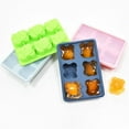 MOQIN Ice Cube Tray,3D Tiger Shaped Ice Trays for Freezer with Lid ...