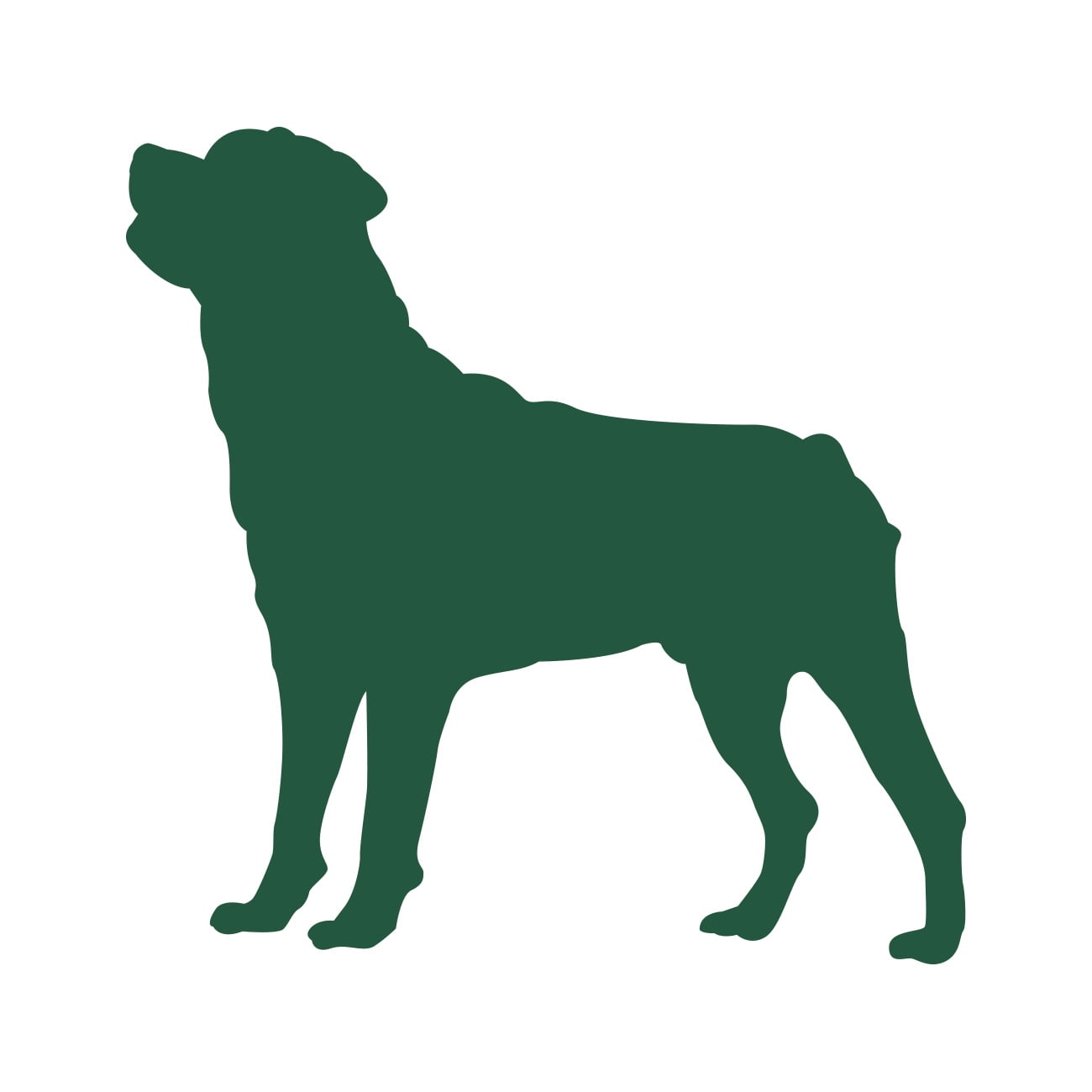 Rottweiler Sticker Decal Die Cut - Self Adhesive Vinyl - Weatherproof ...