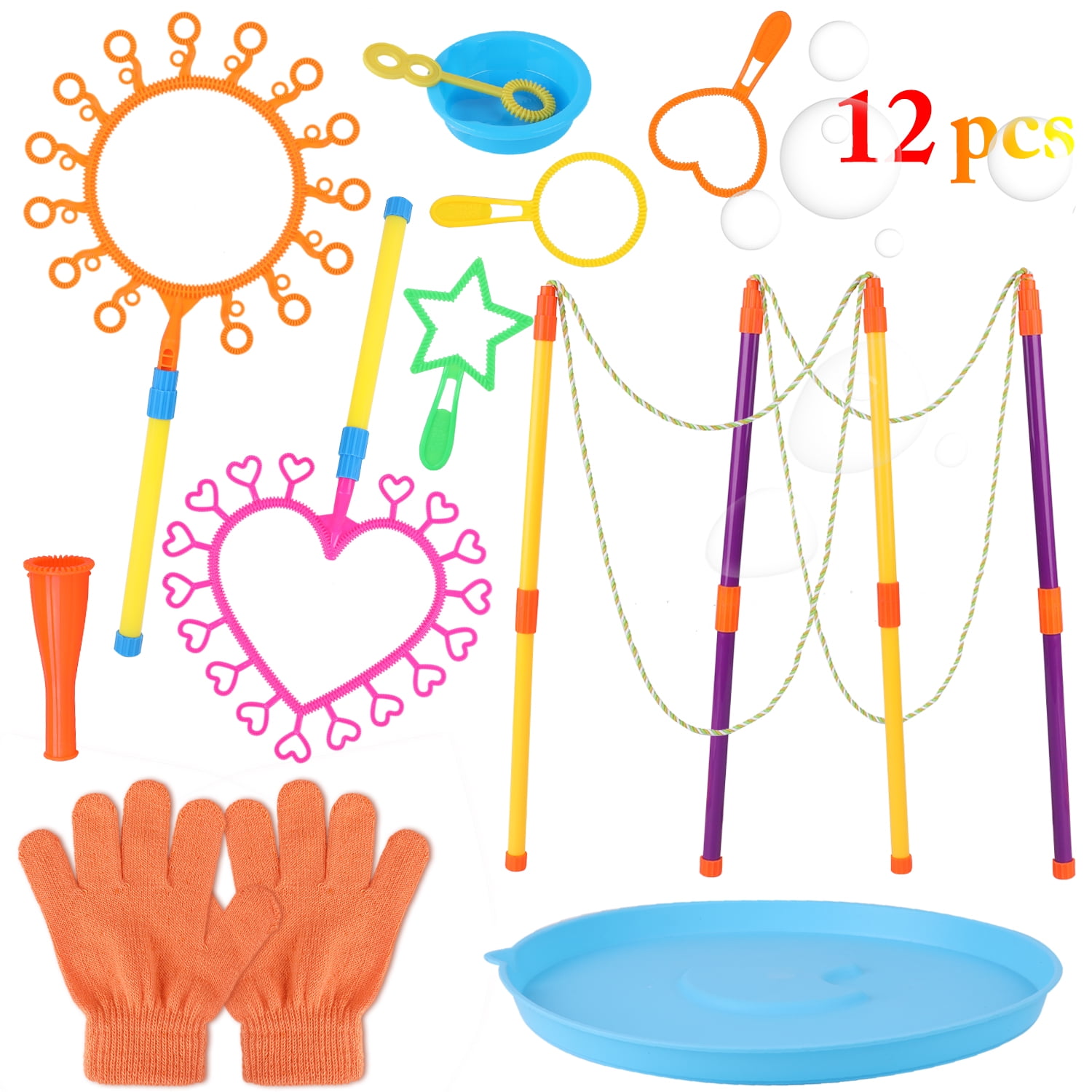 Click here for Nobrand 12pcs Kids Bubble Wand Set Creative Bubble... prices