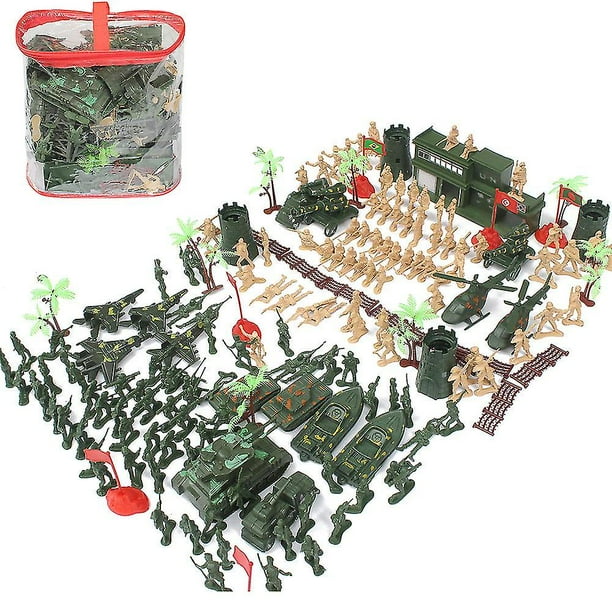 Army Base Playset Toy 4cm-5cm Soldier Army Men Action Figures Kids Toy ...
