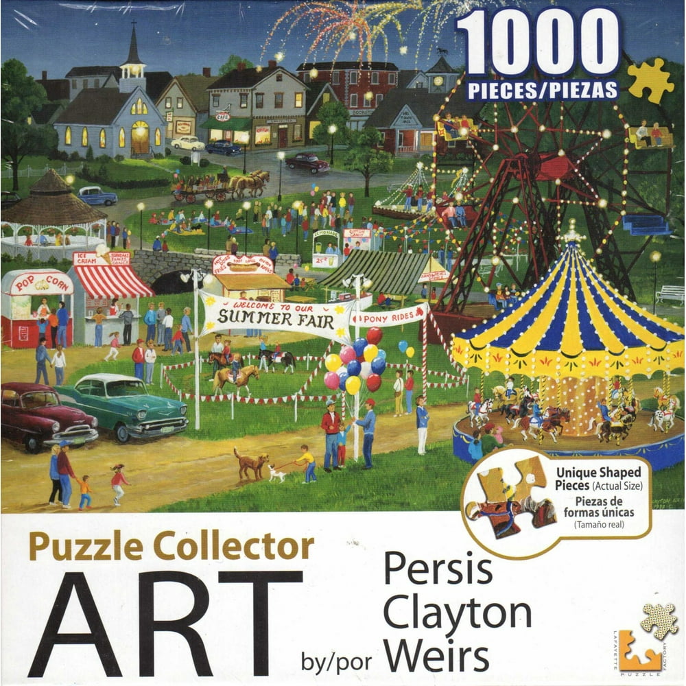 Puzzle Collector Art 1000 Piece Puzzle - Country Fair - Walmart.com ...