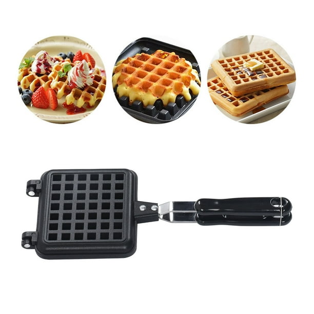 Waffle Non Stick Coating Aluminum Alloy Waffle Maker Pot With Dual ...