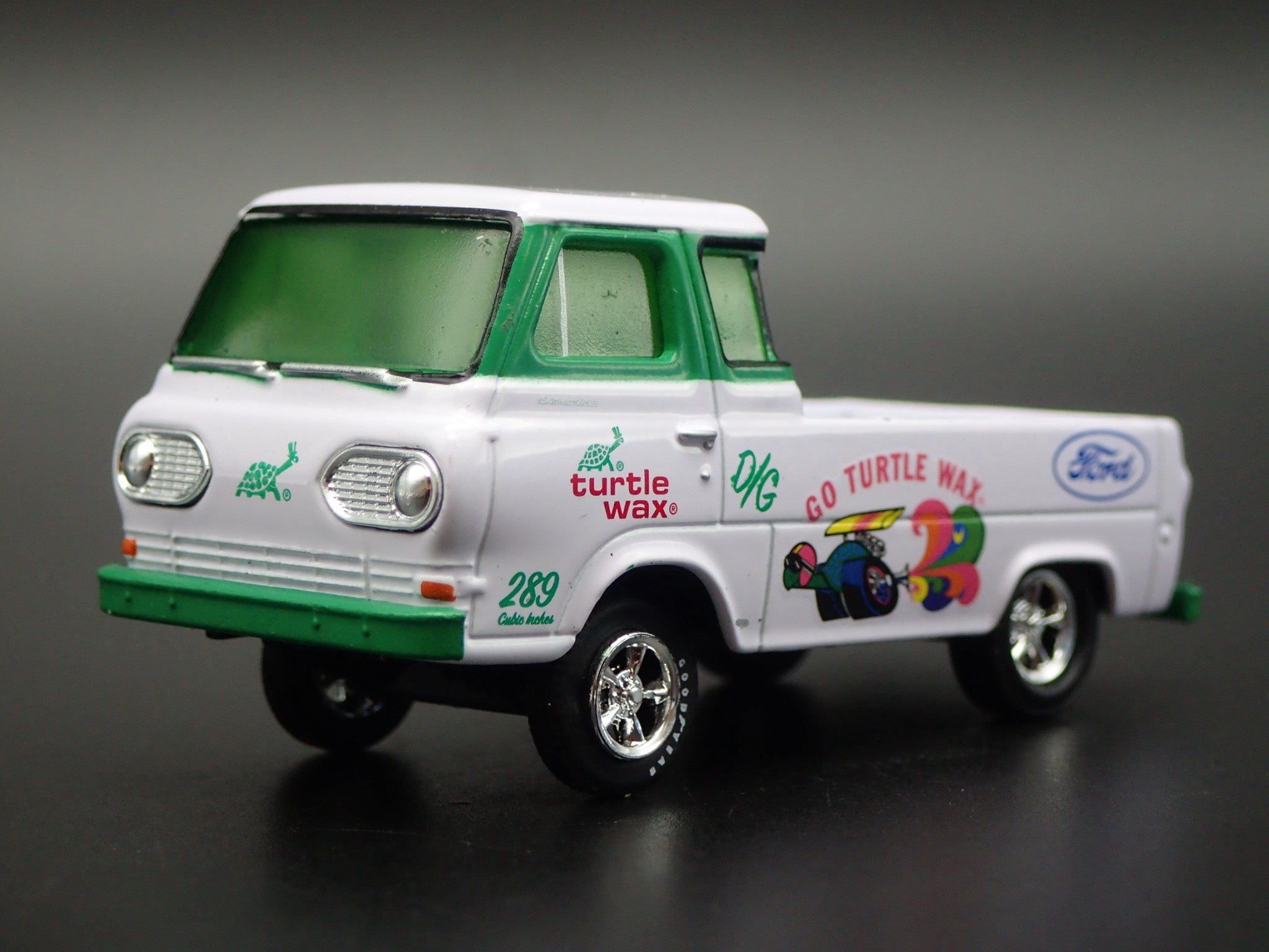 Open Box 1965 FORD ECONOLINE PICKUP TRUCK TURTLE WAX GASSER 1:64 SCALE ...