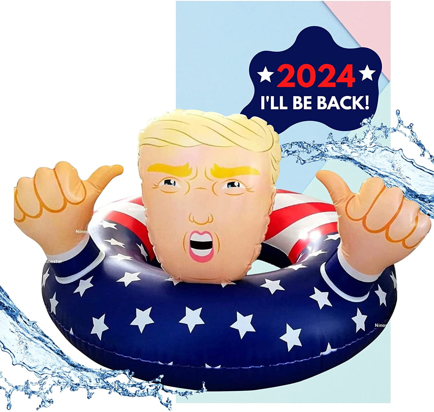 Giant Inflatable Pool Float Floatie Ride On with Large Rideable Blow Up ...