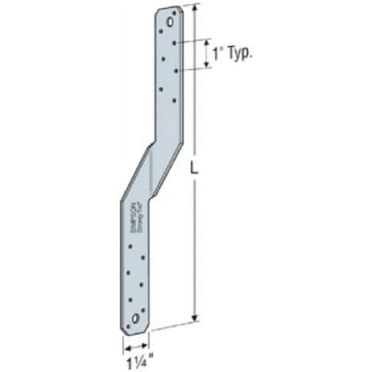 Simpson Strong Tie LTS18-100 LTS18 Gauge 18 in. Twist Strap 100-Pack ...
