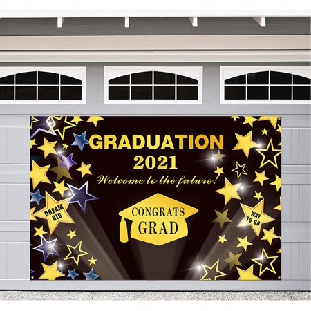 Graduation Banner 2021 for Party Supplies - Large Congrats Grad Banner ...