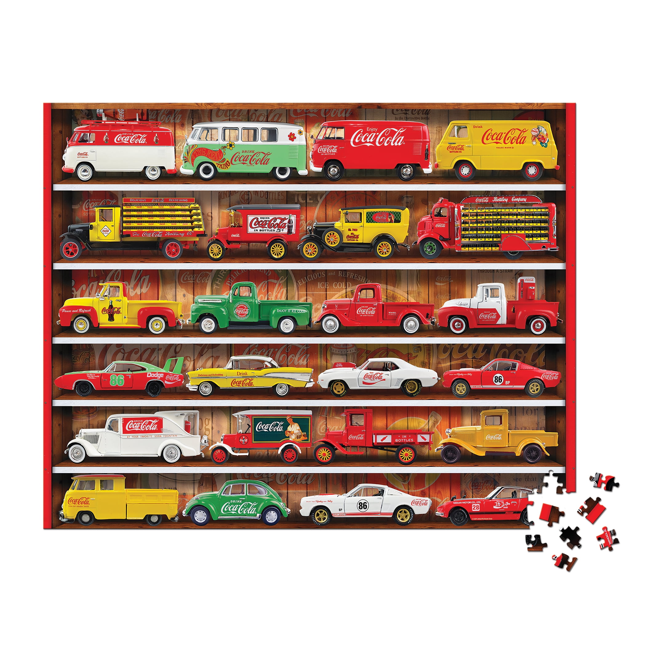 Springbok Coca Cola Cars - 1000 Piece Jigsaw Puzzle Adults - Unique Cut ...