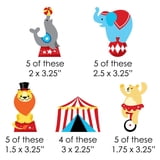 Big Dot of Happiness Carnival - Step Right Up Circus - DIY Shaped ...