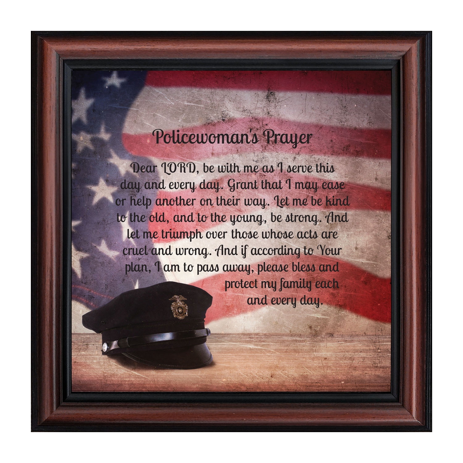 Policewoman's Prayer, Police Officer Gifts for Women, Police Woman ...