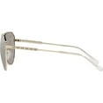Michael Kors MK 1109 Metal Womens Aviator Sunglasses Light Gold 60mm ...