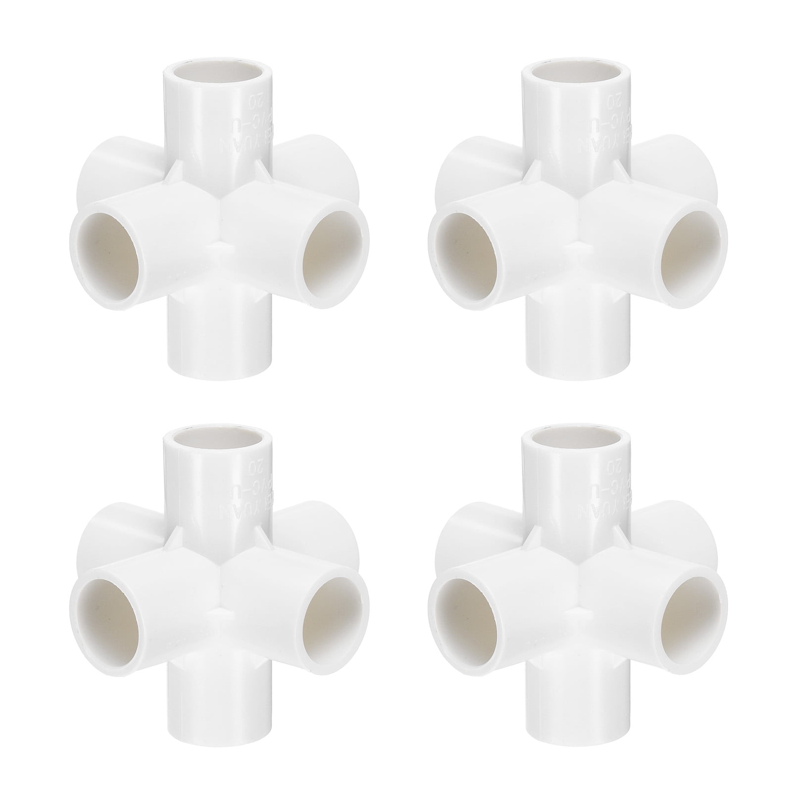 Uxcell Fitting 3/4" 6 Ways Connector Furniture Build Grade Pipe ...