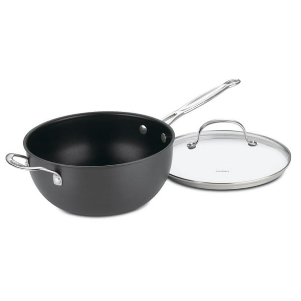 Cuisinart Chef'S Classic Non-Stick Hard Anodized 4 Qt. Chef'S Pan With ... Cuisinart Chef'S Classic Non-Stick Hard Anodized 4 Qt. Chef'S Pan With ...