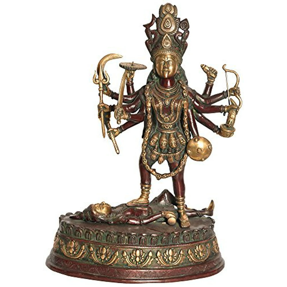 Goddess Kali - Brass Statue - Walmart.com - Walmart.com