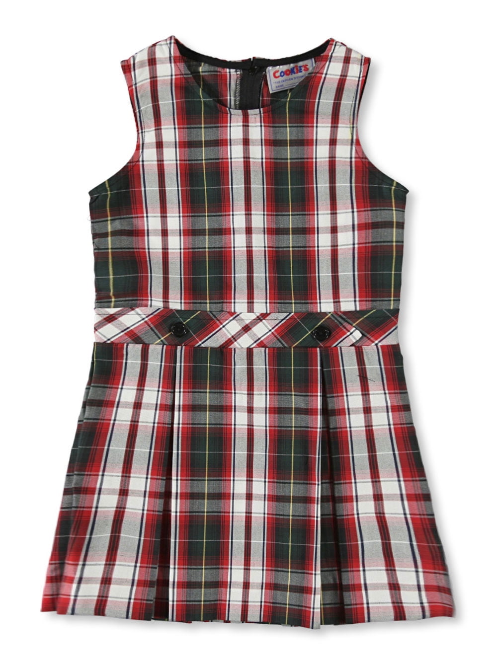 Cookie's Little Girls' Bib Front Jumper with Kick Pleats (Sizes 2 - 6X ...