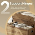 LEDREM Storage Chest, 39.4" W Wooden Storage Organizer for Entryway ...