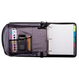 Case It 2" O-Ring Zipper Binder with Removable 5 Subject Folder, Blue ...