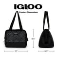 Igloo Leftover Polyester Lunch Tote Cooler, 9 Can Capacity, Black and ...