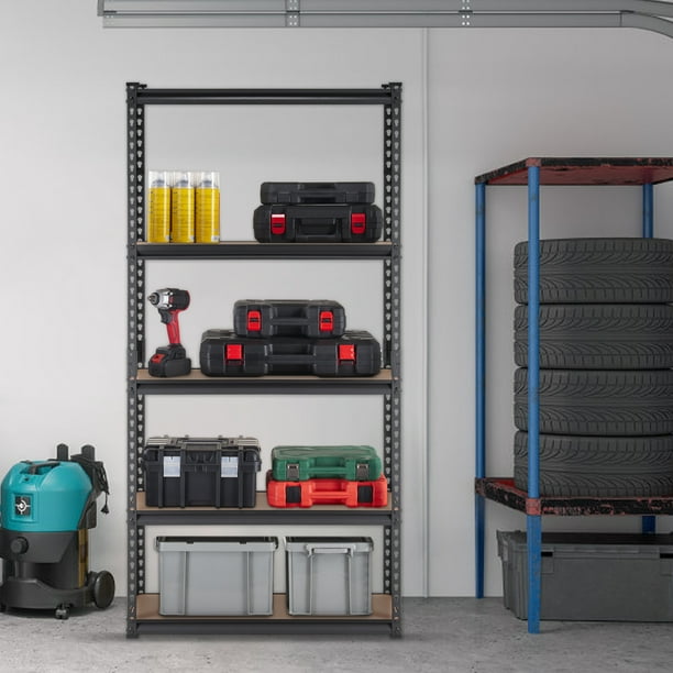 BENTISM Storage Shelving Unit Garage Storage Rack 5-Tier Adjustable ...
