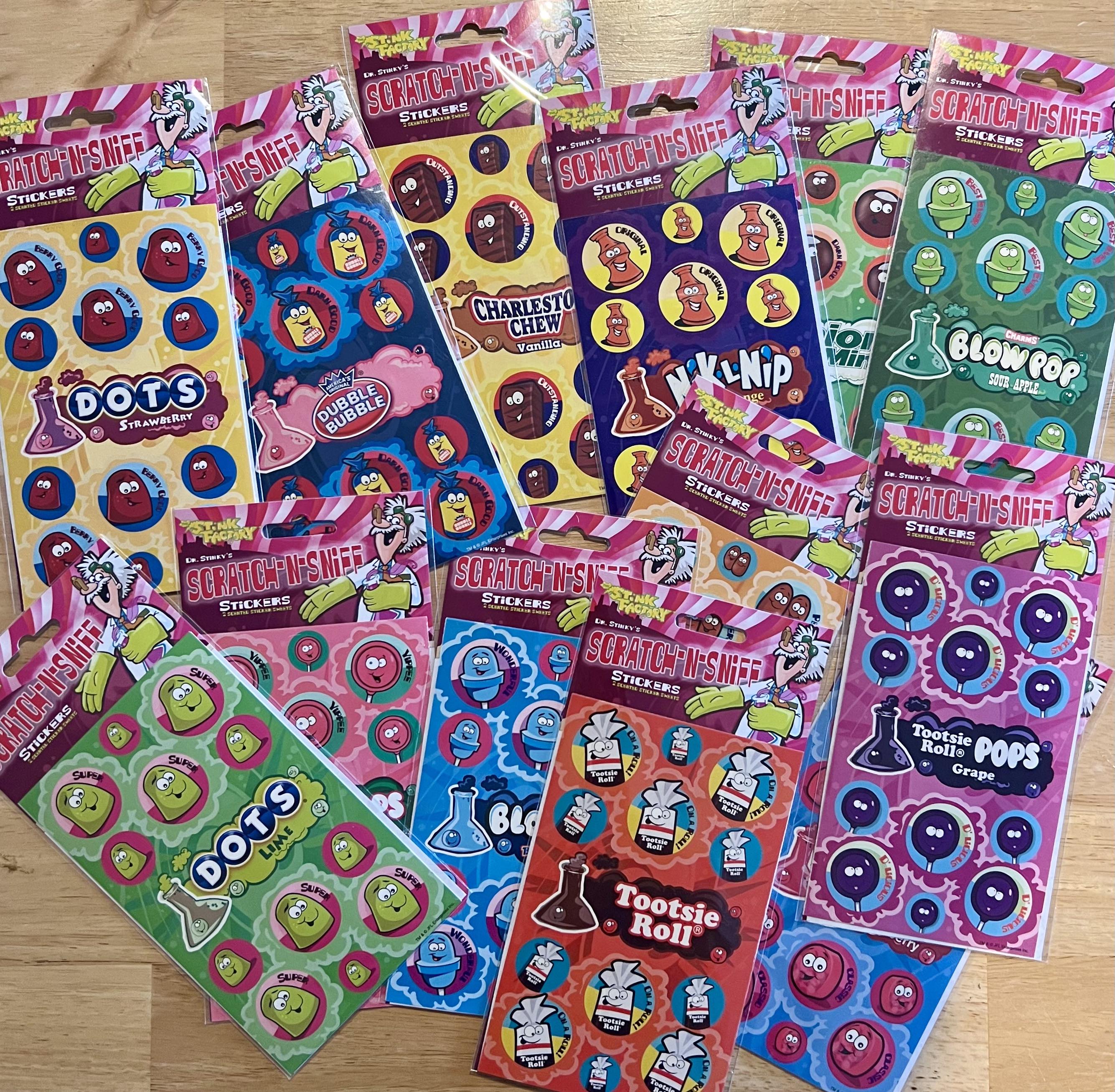 Dr. Stinky's Scratch-N-Sniff Candy Stickers - Walmart.com