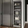 Bestar Versatile 25" Engineered Wood Closet Organizer in Platinum Gray ...