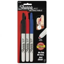 Sharpie Click-Top Ultra Fine Point Retractable Permanent Markers, Black ...