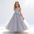 Afuyipoi Girls Embroidered Ruffle Dress (5-15 Years) Soft Breathable ...