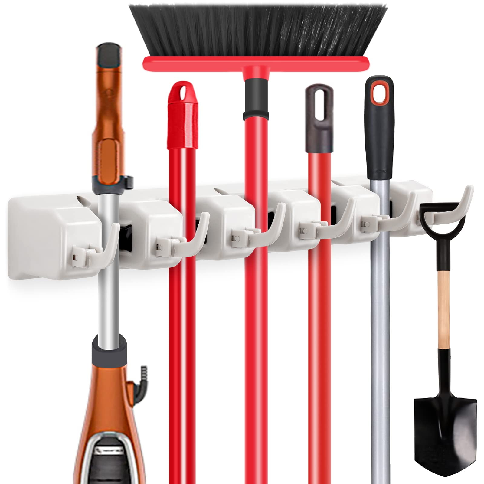Broom Holder Wall Mount, Broom and Mop Holder Broom Rack Garage ...