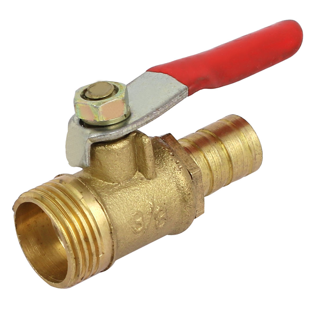 1/2 X 15 300 PSI HBD Thermoid Value-Flex red Hose W/Brass 1/2 Rigid ...