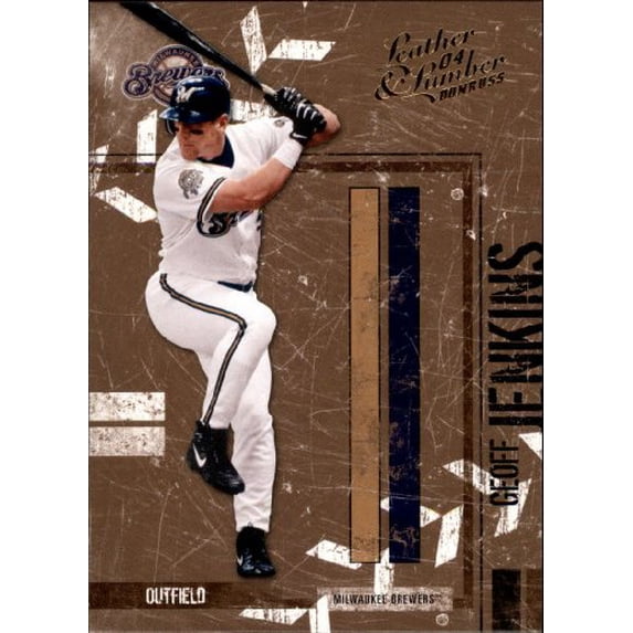 2004 Leather and Lumber #75 Geoff Jenkins MLB Baseball Trading Card ...