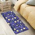 Blue Moon Stars Bath Mat 39x20 Inch Soft Absorbent Non-Slip Plush ...