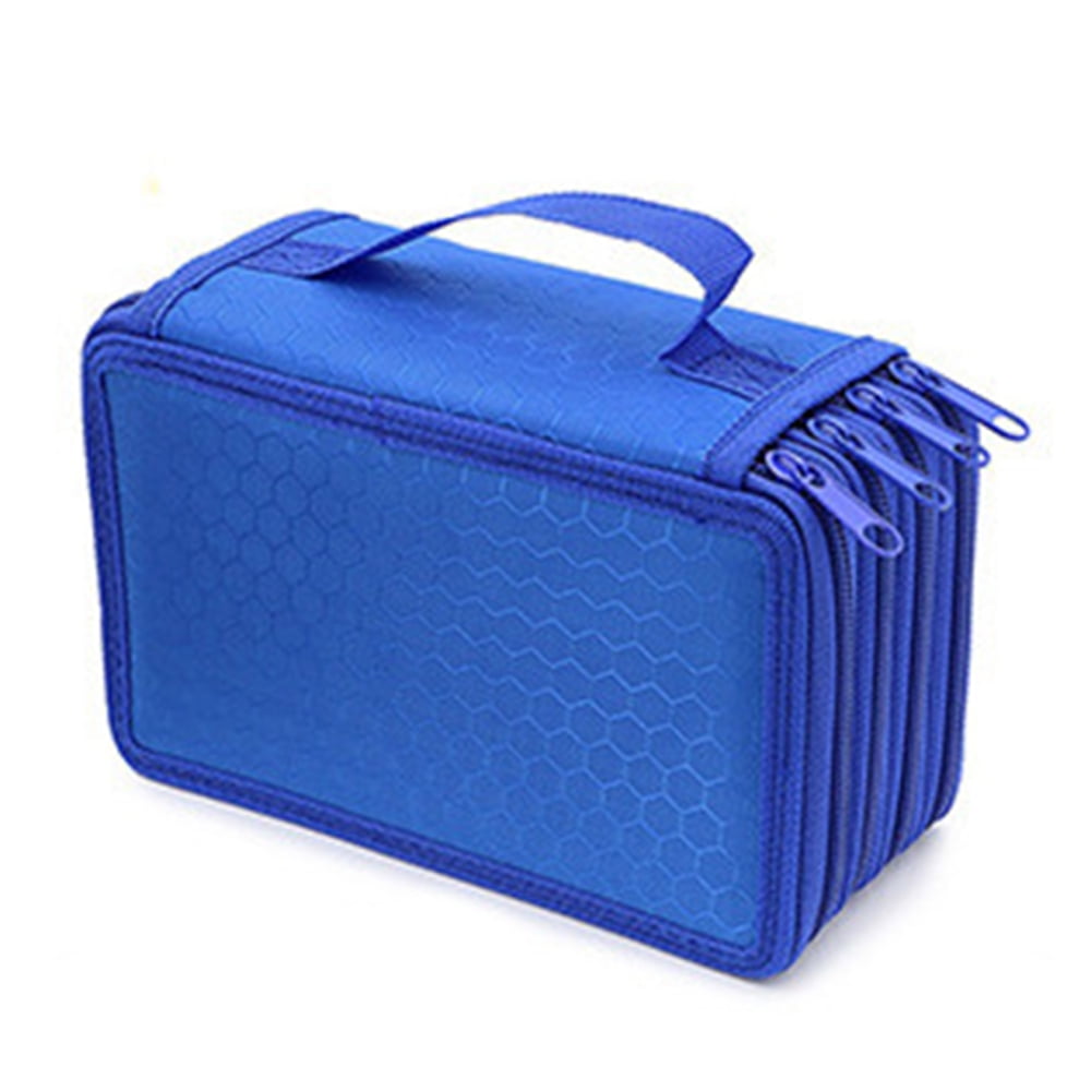 Slots Pencil Case Handy 4 Layers Zipper Colored Pen Holder Bag Large ...
