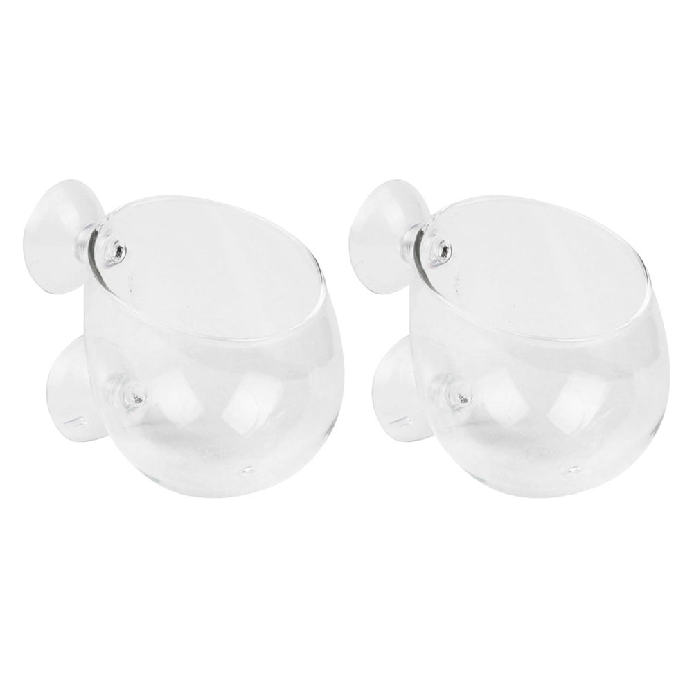 NUOLUX Aquarium Plants Fishcup Water Plant Pot Tank Cups Glass Live ...