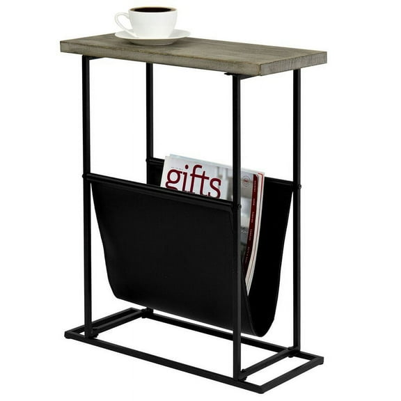Ameriwood Home Canton End Table with Metal Frame, Espresso - Walmart.com