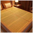 Summer Bamboo Bed Mat, Double-Sided Use Breathable Smooth Foldable Air ...